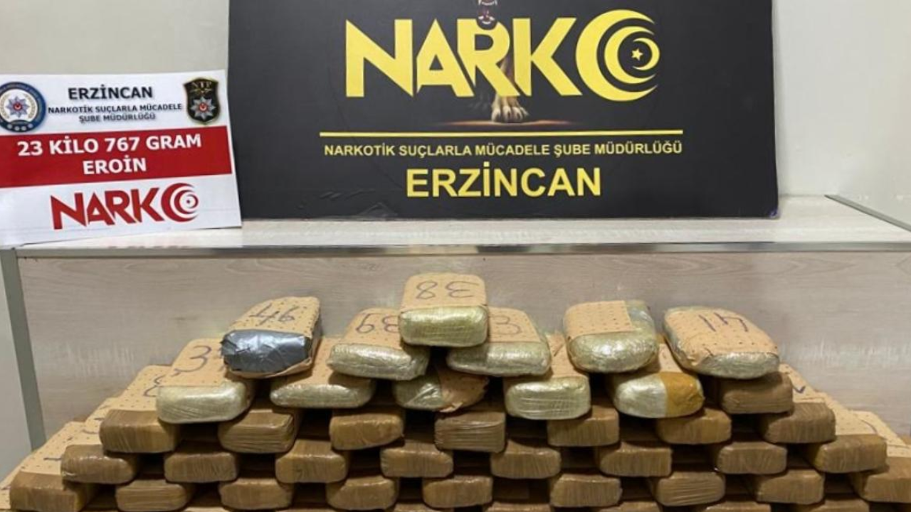 Erzincan'da 119 kilo 600 gram eroin ele geçirildi - Sözcü
